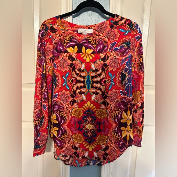 LOFT | Tops | Loft Top Open Sleeves Side Xs | Poshmark